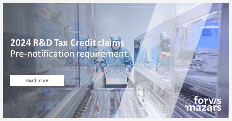 2024 RDTC claims: Pre-notification requirement - Forvis Mazars in ...
