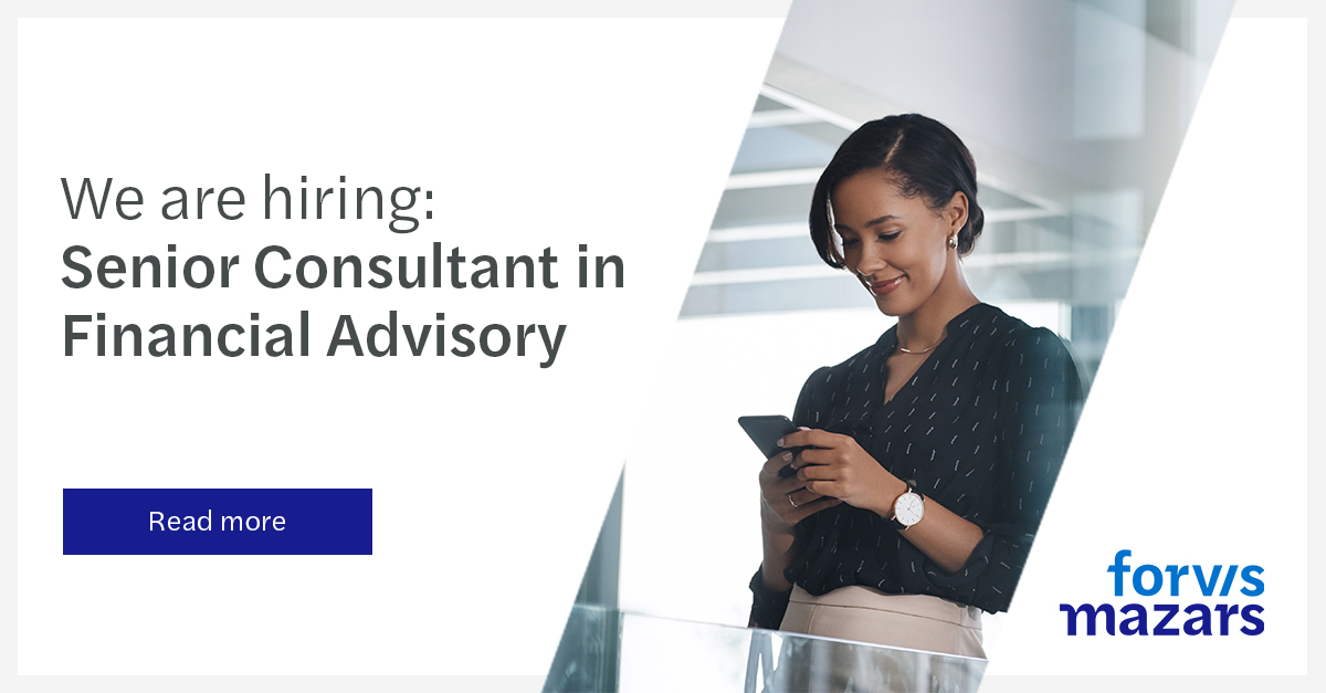 Senior Consultant in Financial Advisory - Forvis Mazars - Mauritius