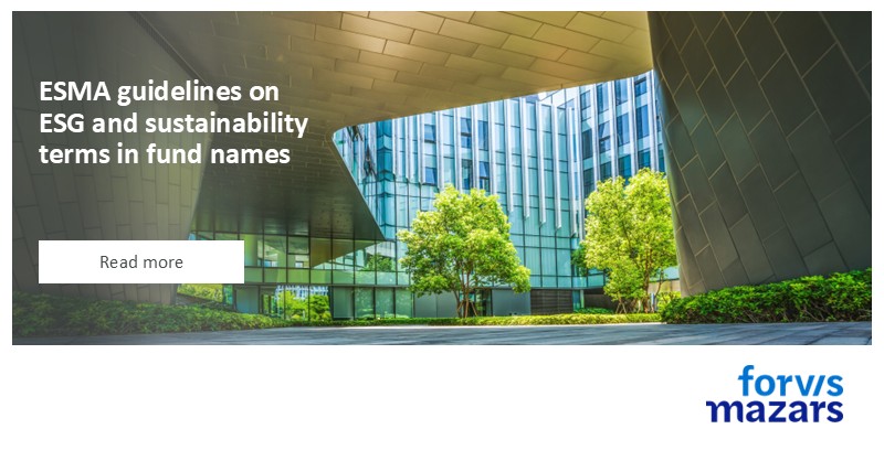 ESMA Guidelines on ESG Fund NAming | Sustainable Finance