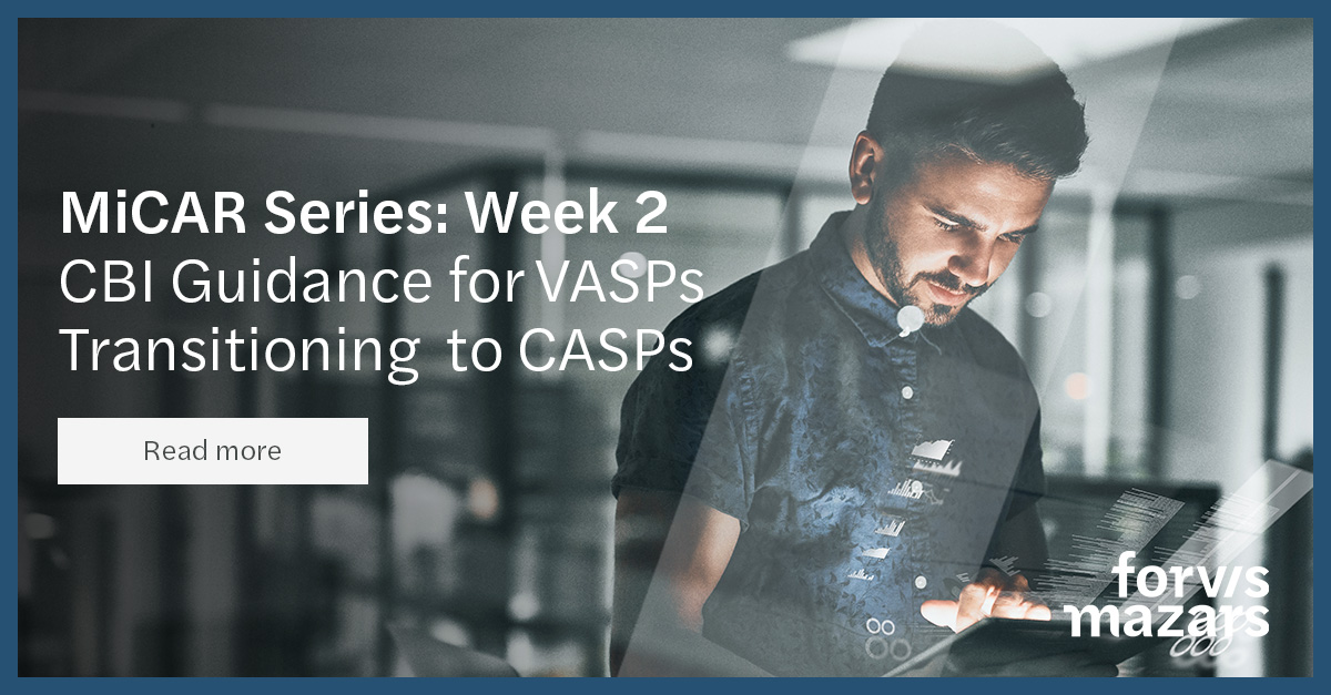 MiCAR impact on VASPs - Forvis Mazars