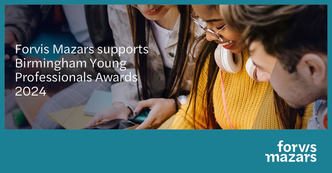 Forvis Mazars supports Birmingham Young Professionals Awards 2024 - Forvis Mazars - United Kingdom