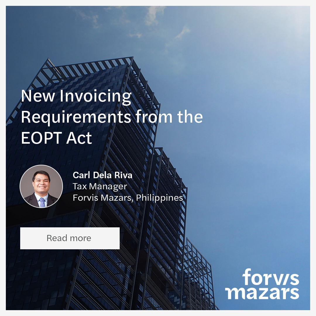 VAT Invoicing Requirements and Transitory Provisions Under the EOPT ACT ...