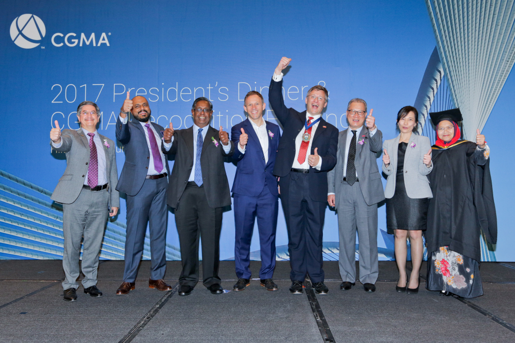 Chris Fuggle at CIMA and CGMA President’s Dinner - Forvis Mazars - Singapore