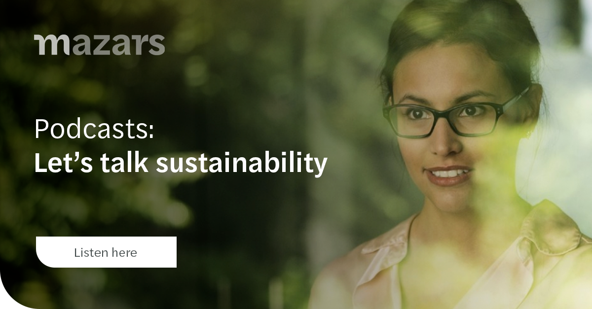 Podcast | Let’s talk sustainability - Forvis Mazars