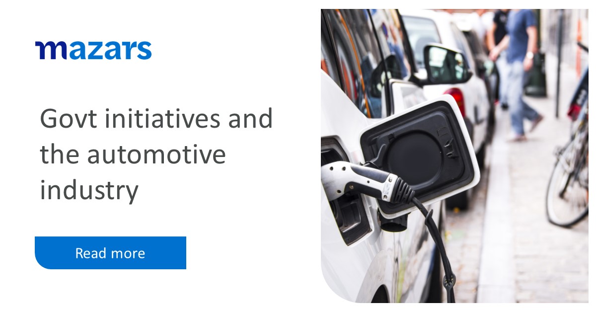 Government initiatives and the automotive industry